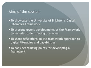 A digital literacies framework – its strengths, weaknesses and ...