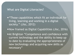 A digital literacies framework – its strengths, weaknesses and ...