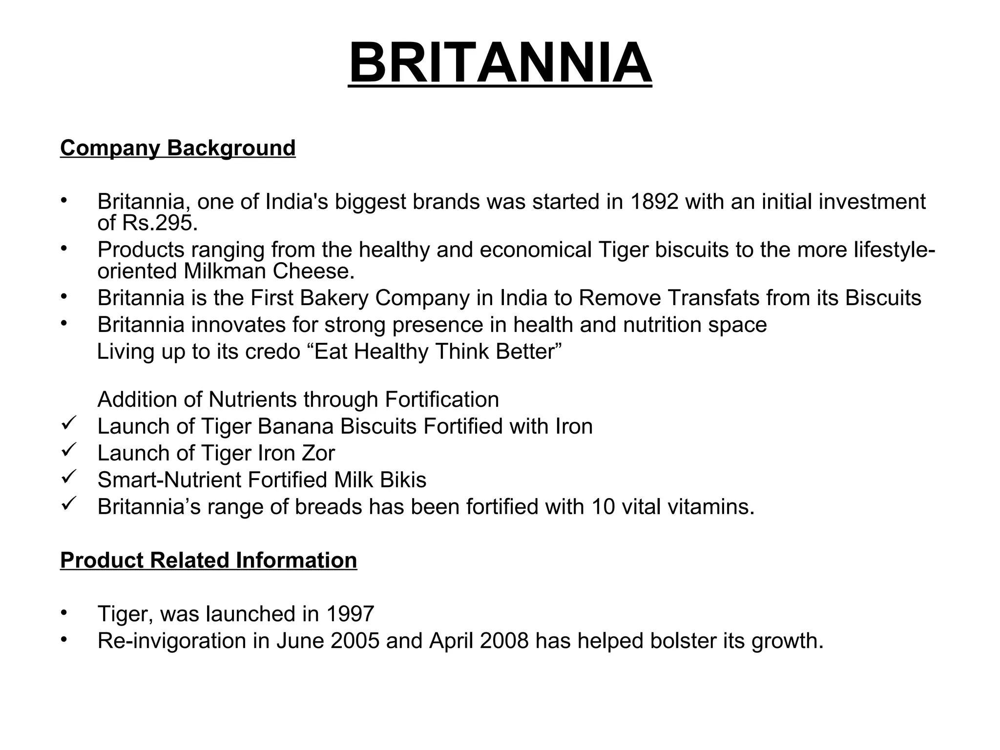 Britannia ppt | PPT