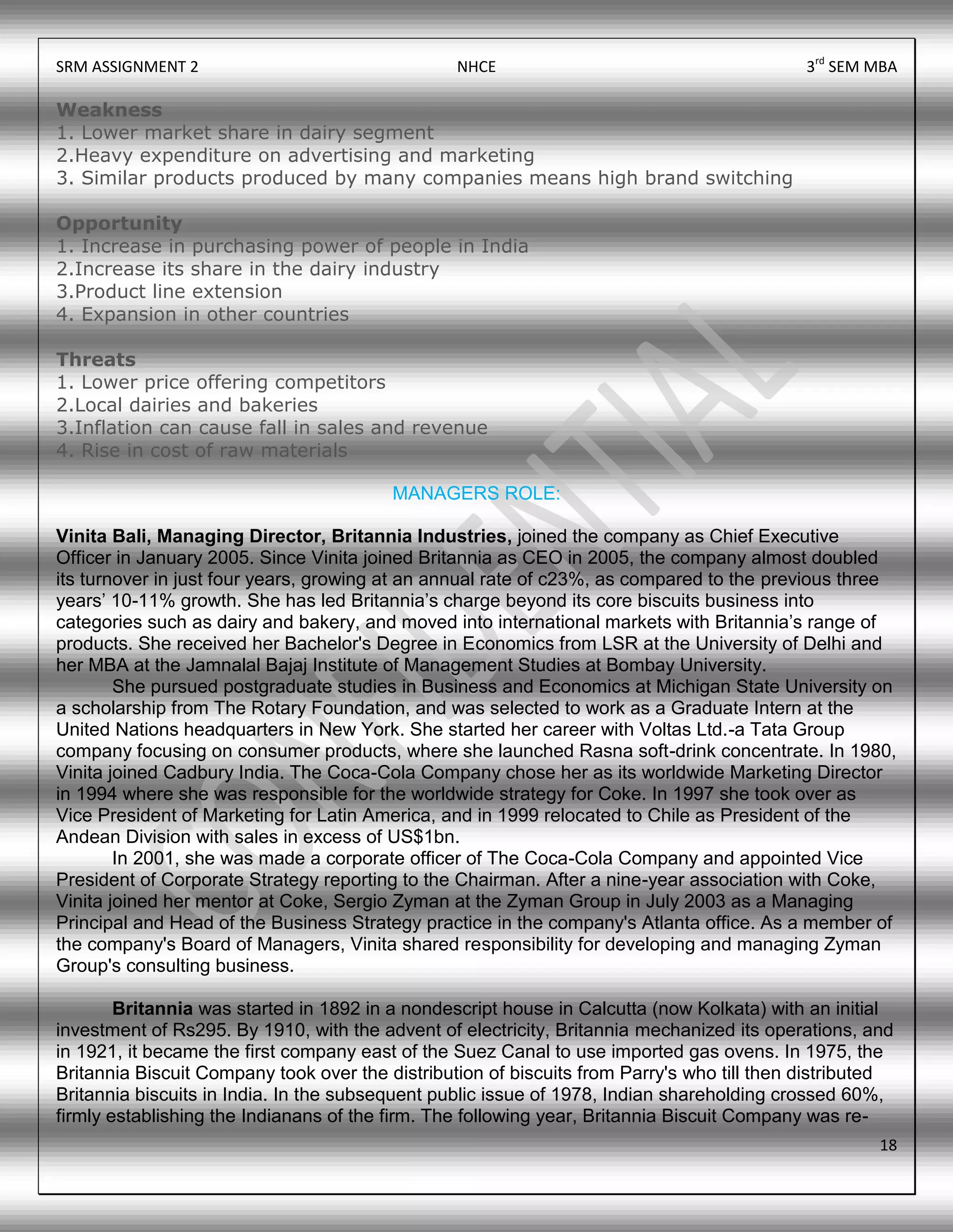 Britannia industries | DOCX
