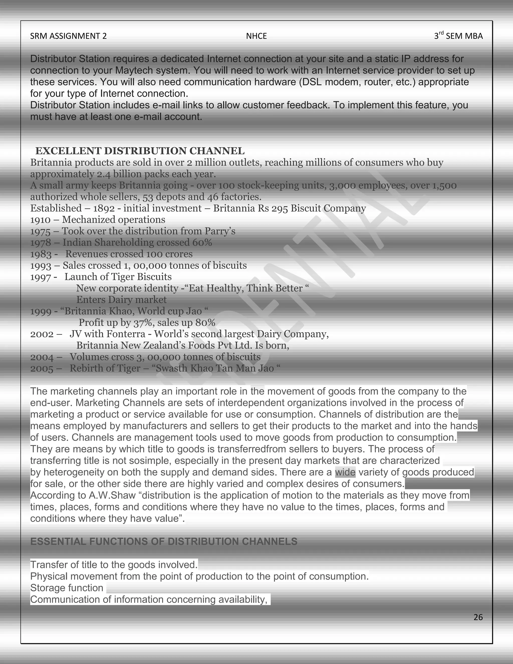Britannia industries | DOCX