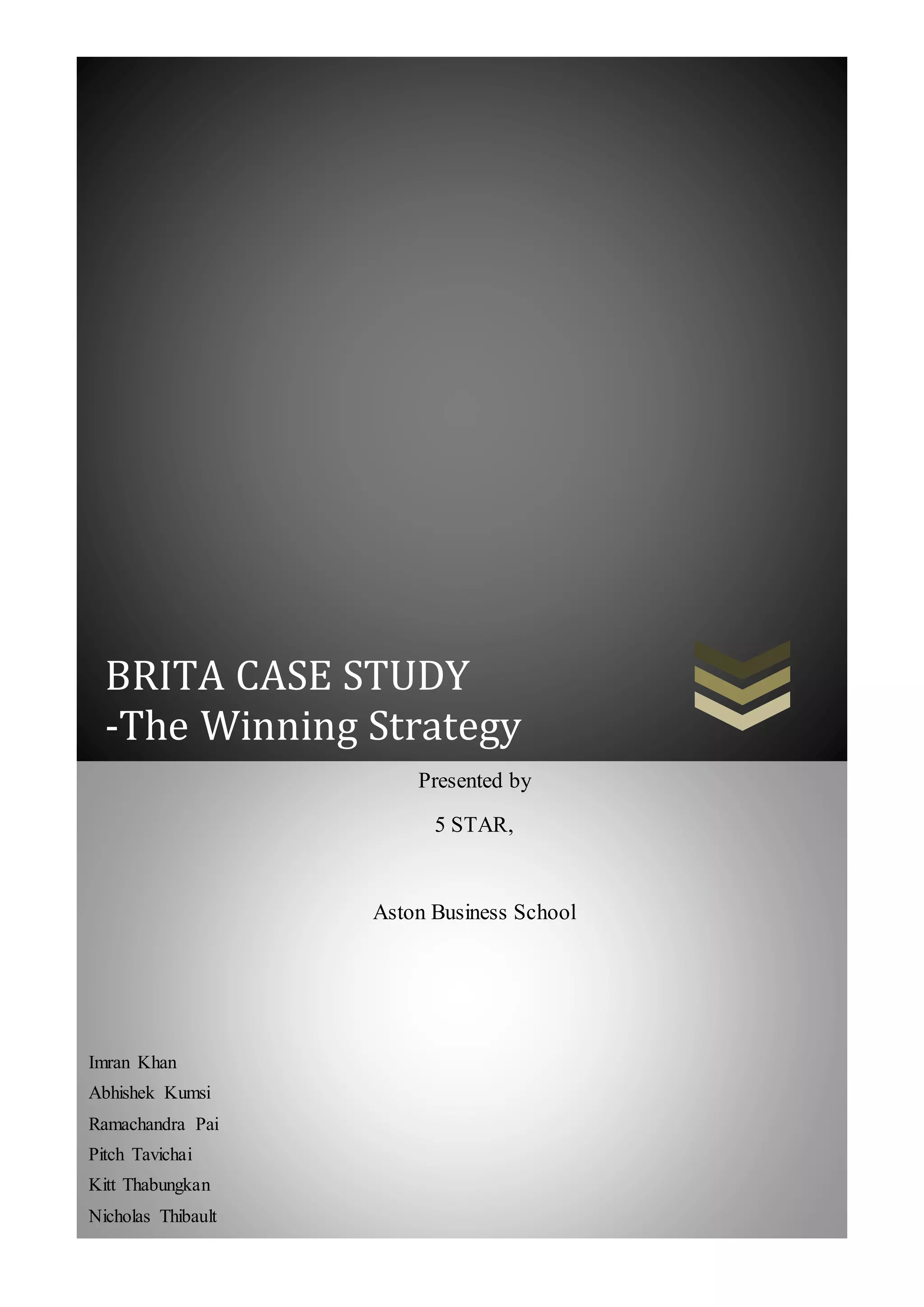 Brita Water Filter Case Study | DOCX