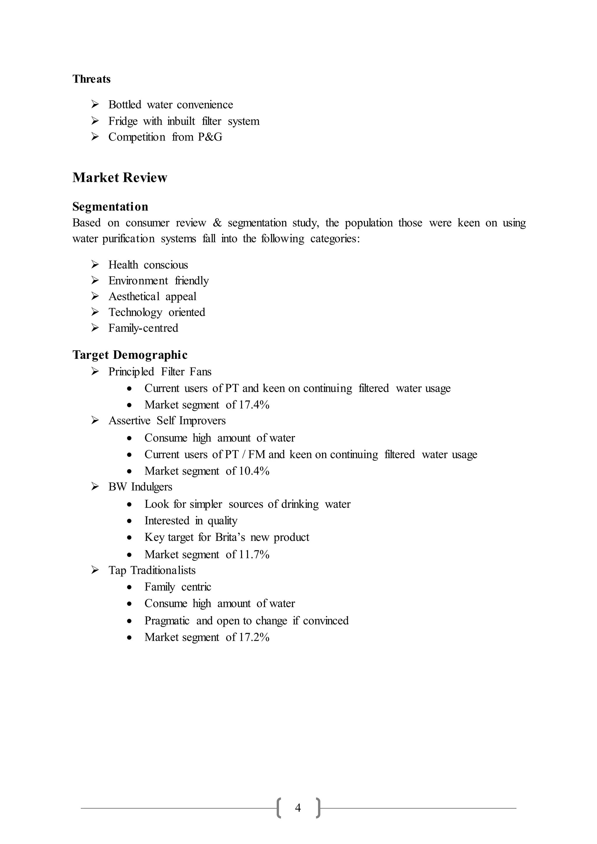 Brita Water Filter Case Study | DOCX