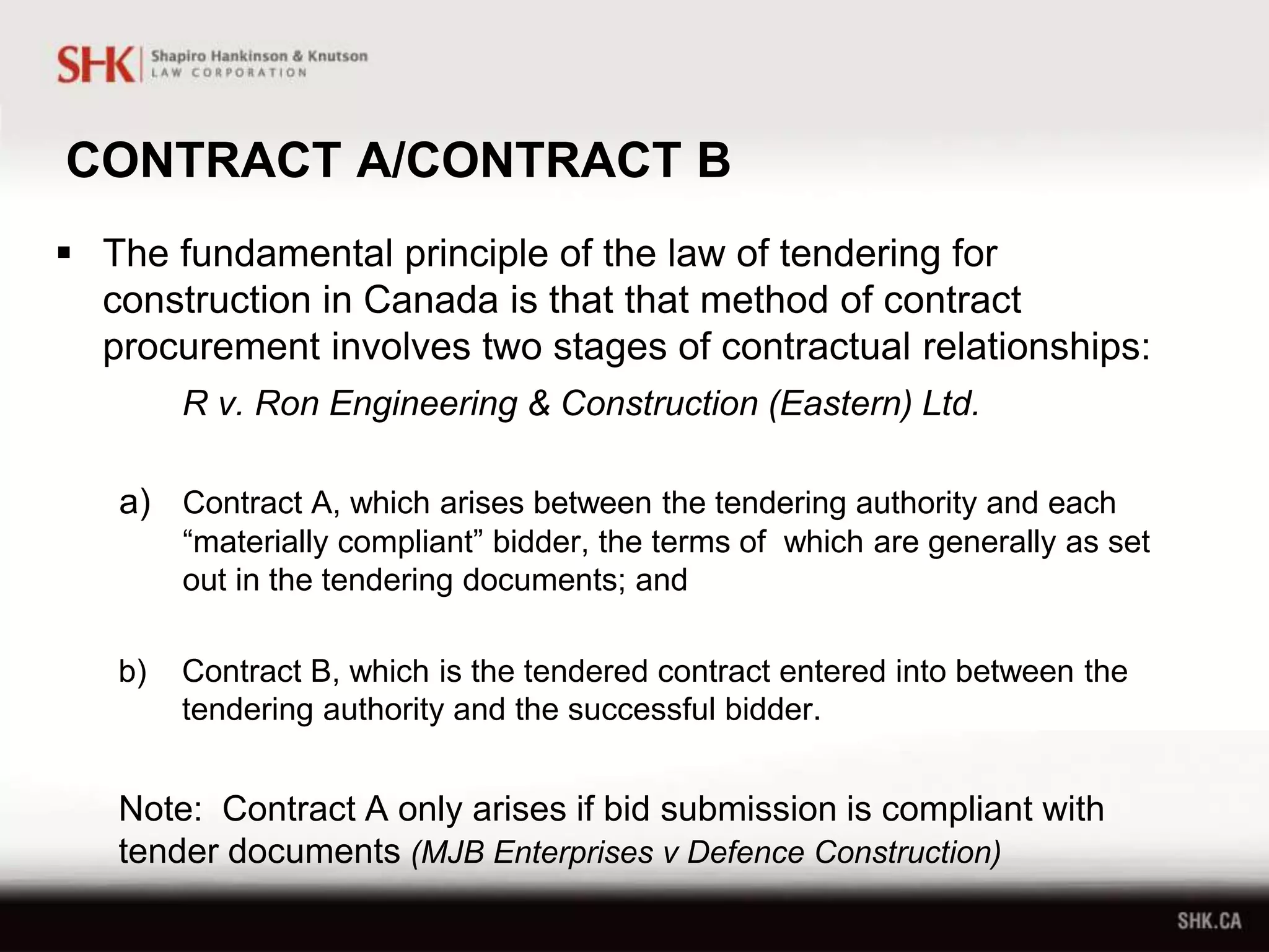 Tendering and Procurement Basics | PPTX