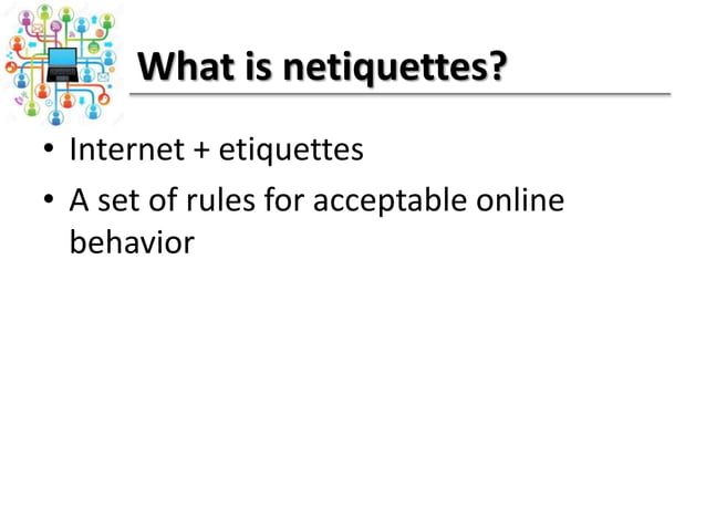 Instilling Netiquettes in Remote Learning | PPTX