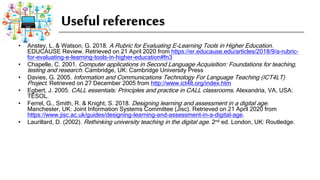 Evaluating Materials for Online Learning | PPT
