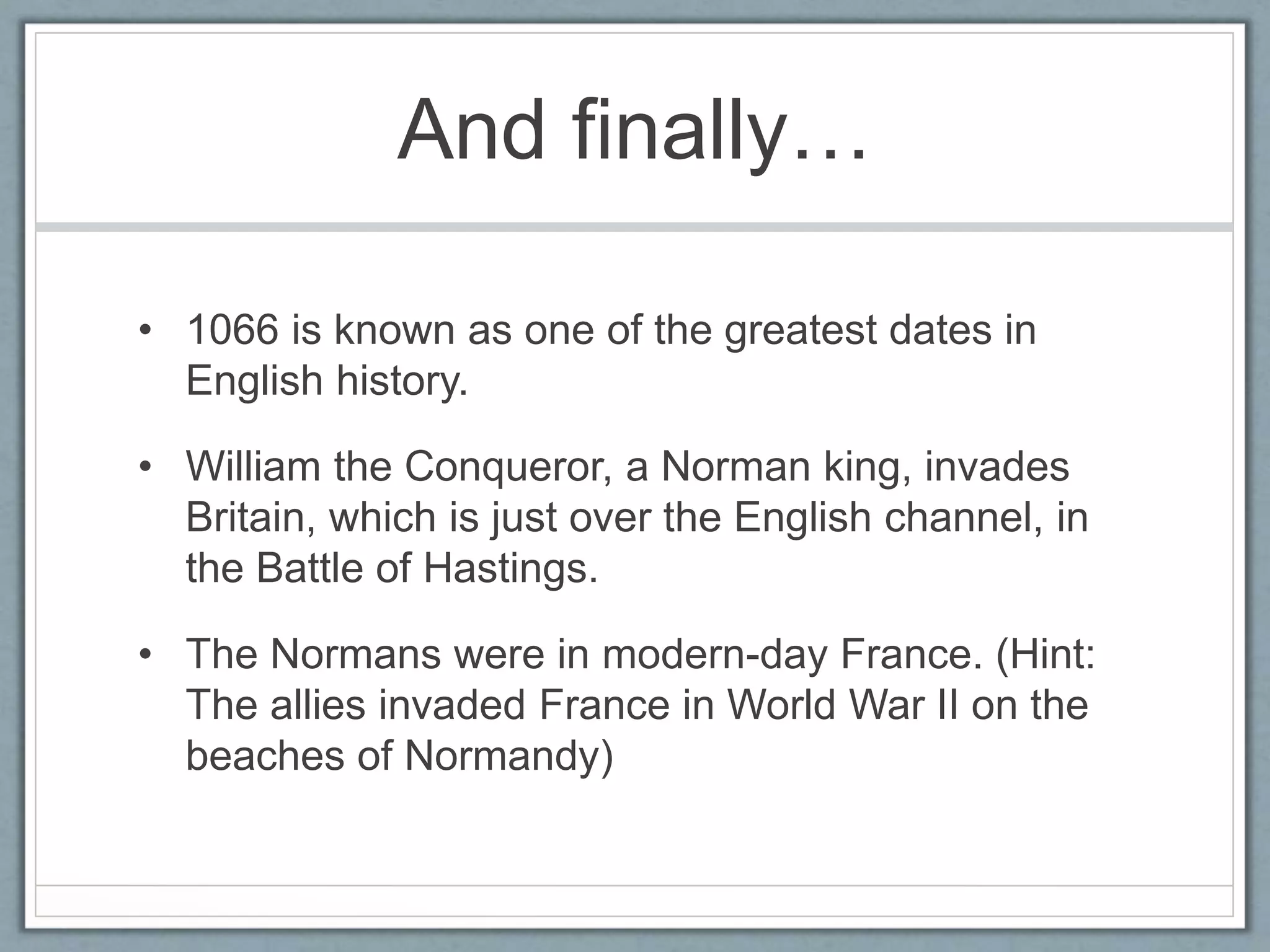 Very Early British History | PPTX