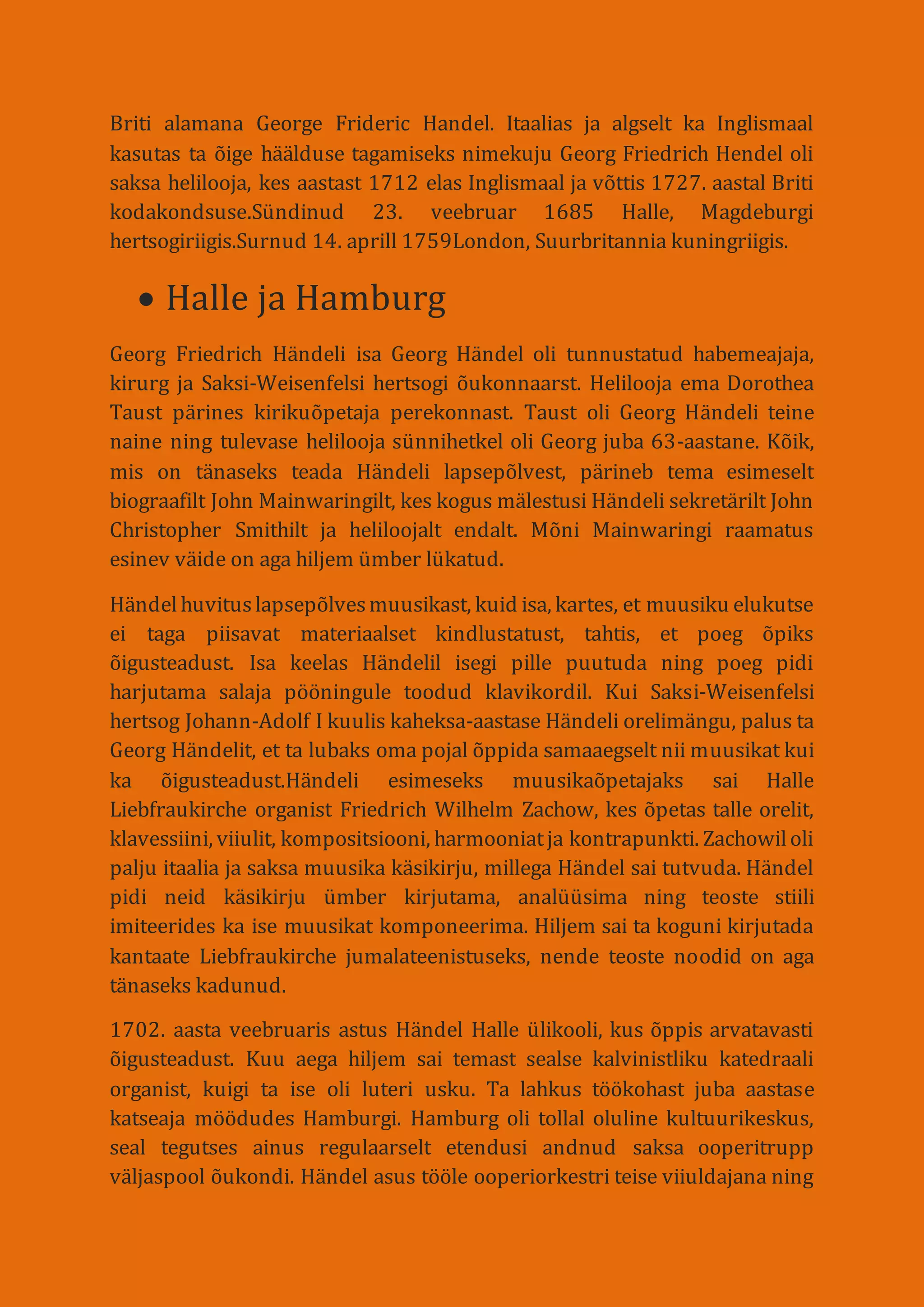 George Frideric Handel by nataly | DOCX