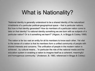 Brit identities | PPTX | Documentary | Genres