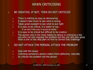 BRITISH COUNCIL\'S CRITICISM IN LEADERSHIP Jul 08 | PPT