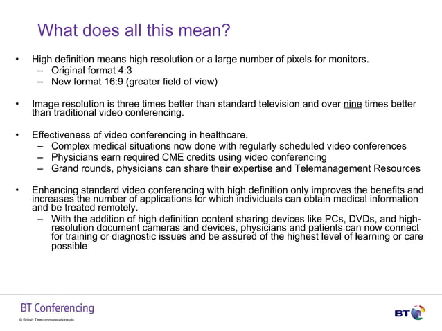 © British Telecommunications plc © British Telecommunications plc | PPT