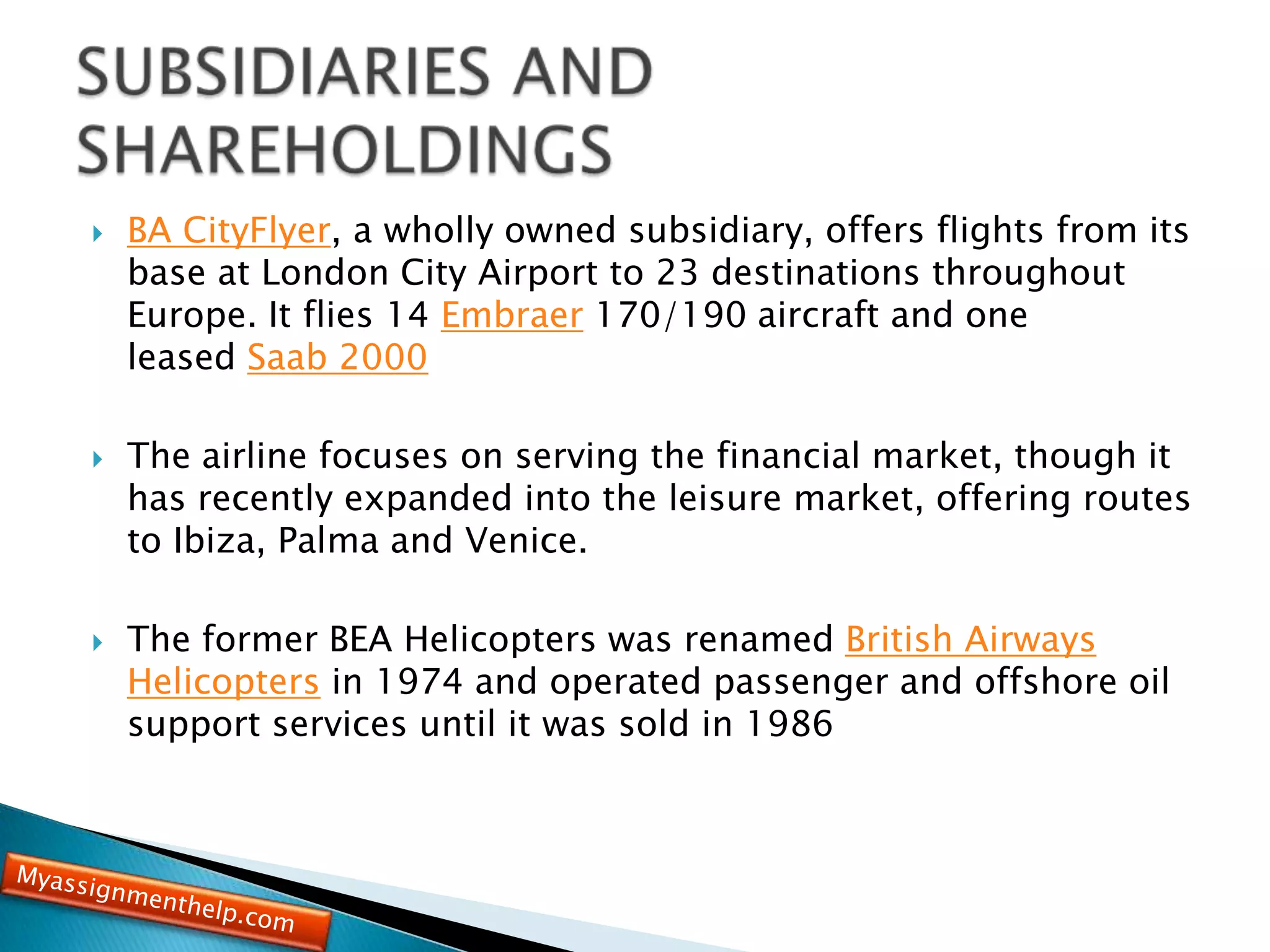 British Airways case analysis + swot analysis review by ...