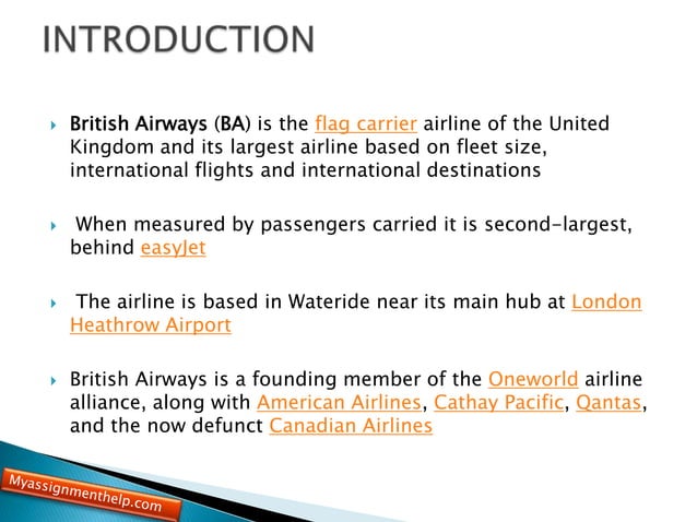 British Airways case analysis + swot analysis review by ...