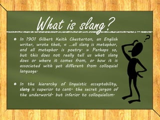 British & american slang | PDF