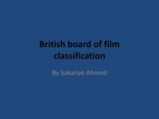 British board of film classification | PPT