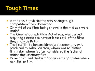 British cinema | PPTX