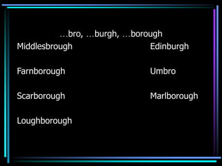 british cities and names.ppt | Cricket | Sports