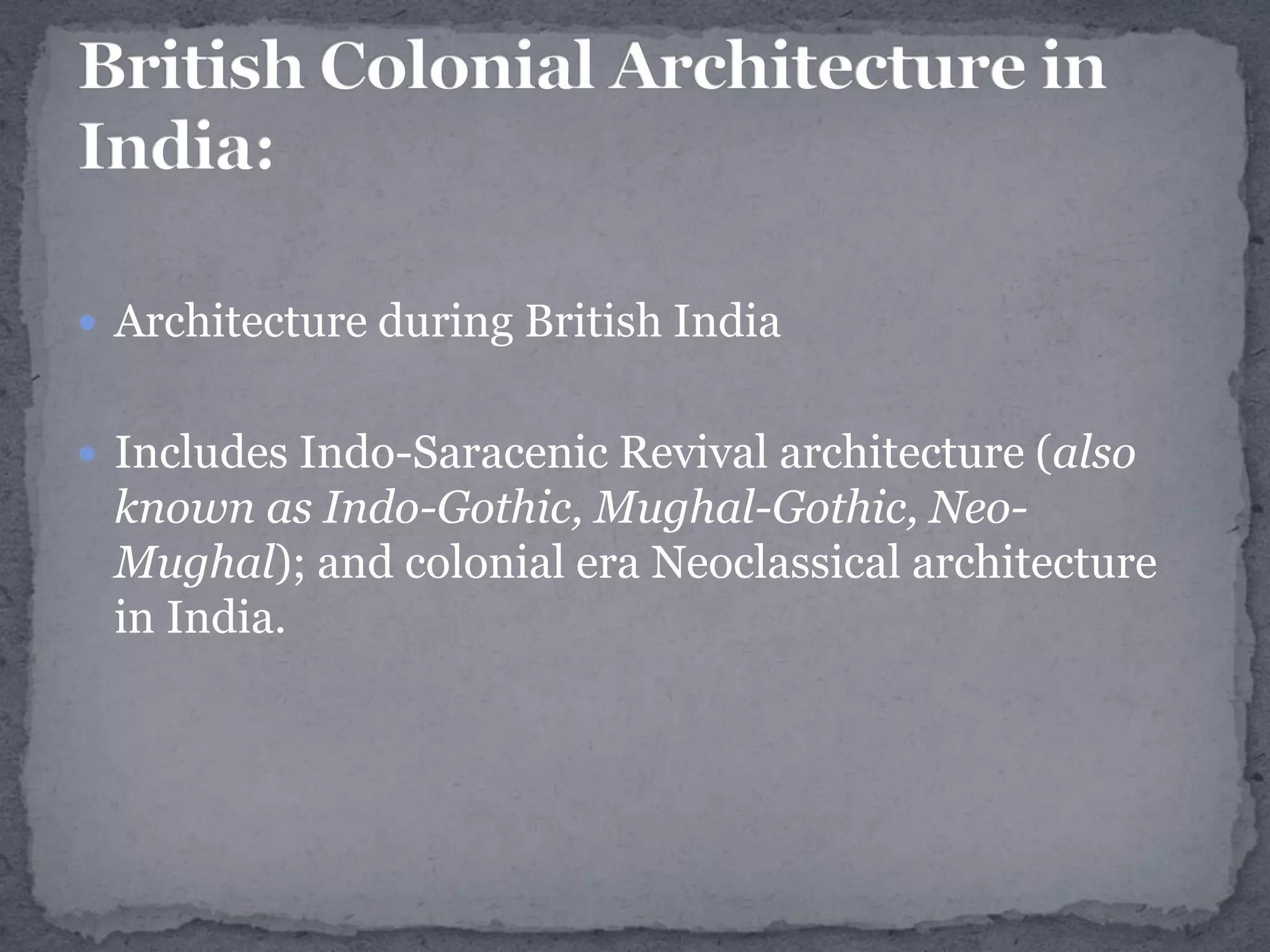 British colonial architecture | PDF