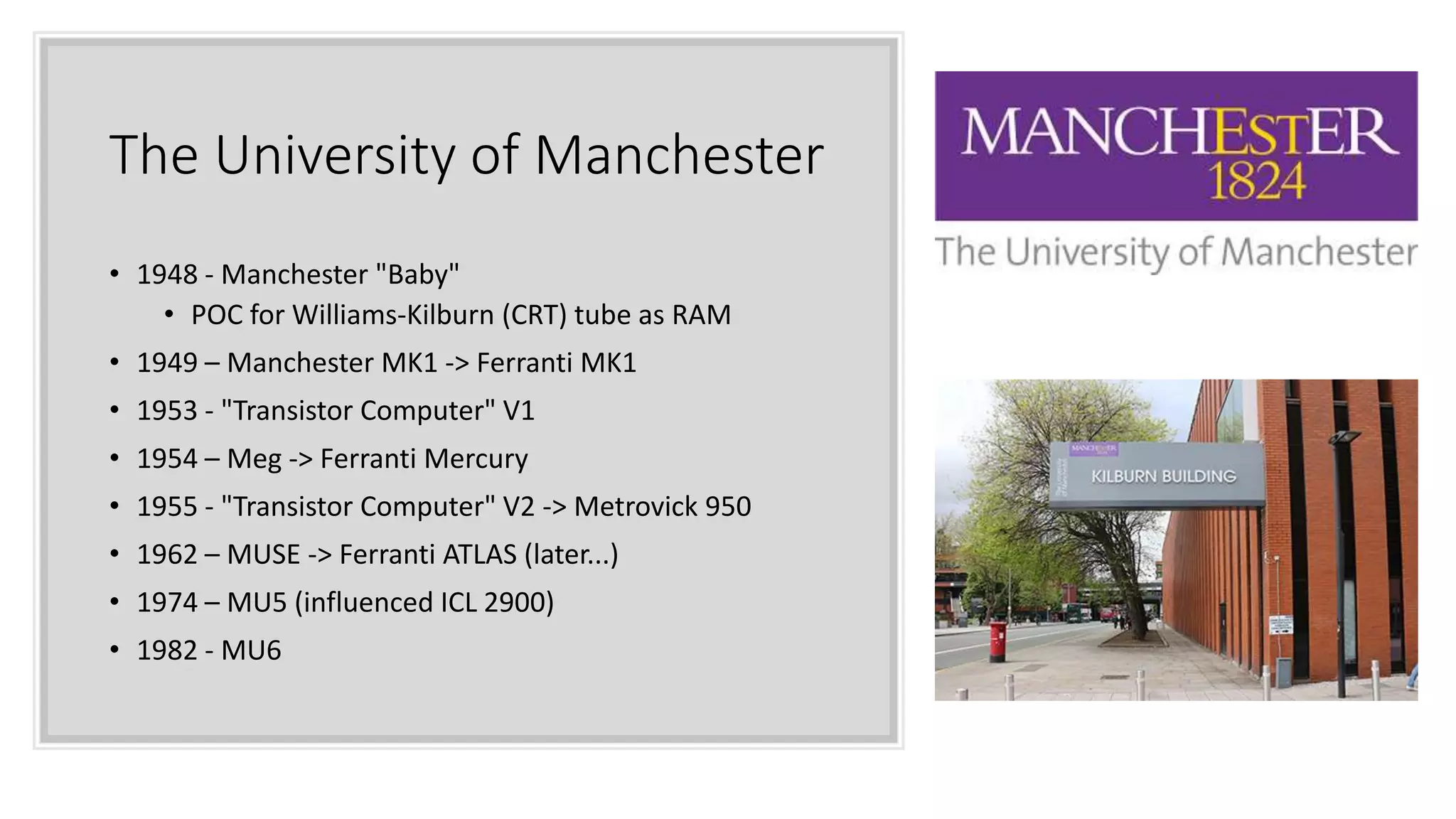 A Brief History of British Computing VCF PNW 2019 | PPTX