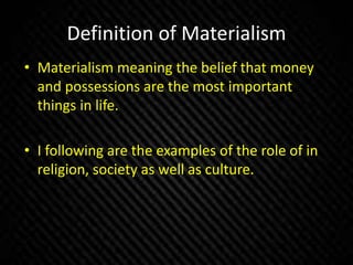 British cultural materialism v | PPT