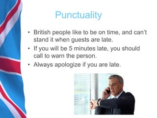 British Culture Lesson (for ESL classes) | PPTX
