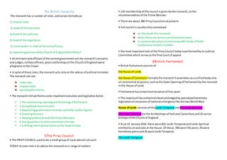 British Culture - British Political System - English Studies S3 | PPT