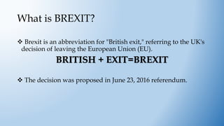 British exit | PPTX