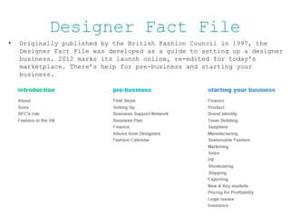 British fashion council | PPTX | Apparel Industry | Industries
