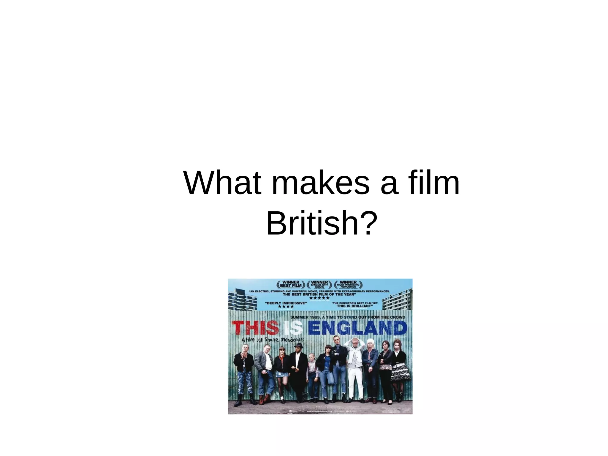 British film lesson SECTION A | PPT