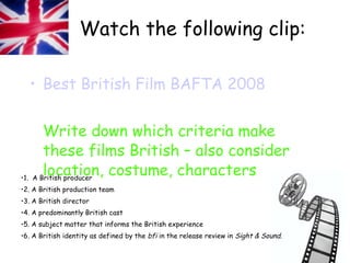 British film lesson SECTION A | PPT