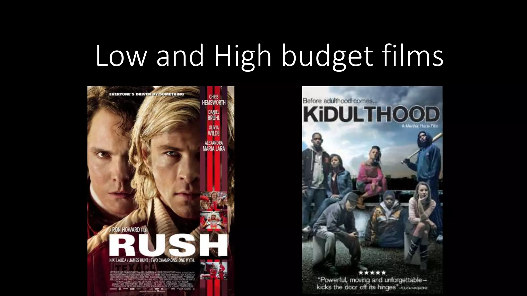 High and Low Budget British Films | PPTX