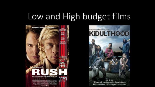 High and Low Budget British Films | PPTX