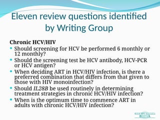 British Guidelines Hepatitis in adults HIV Infection.ppt | Free Download
