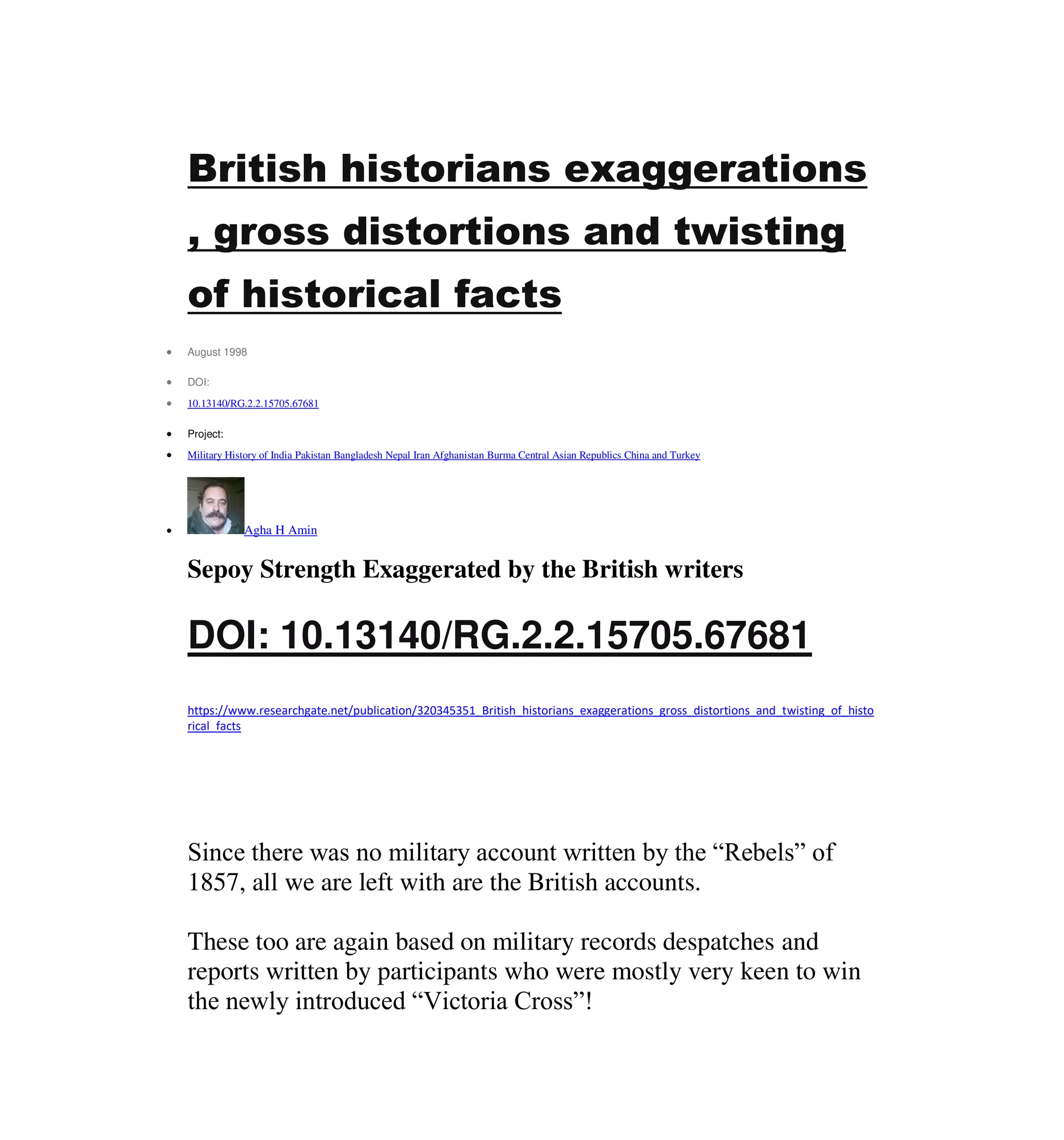British historians exaggerations , gross distortions and twisting of ...