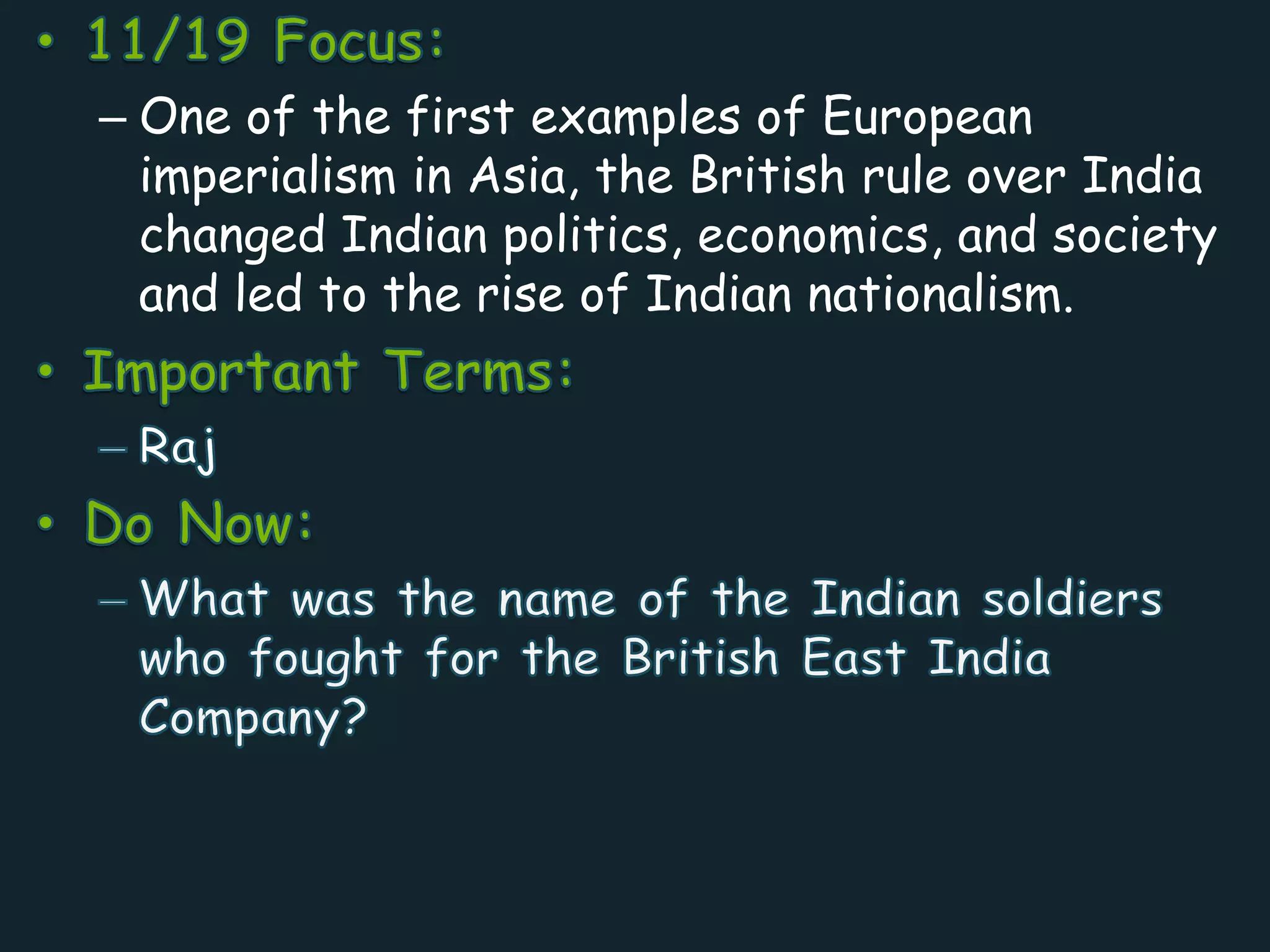 British imperialism in india | PPTX | Hinduism | Religion & Spirituality