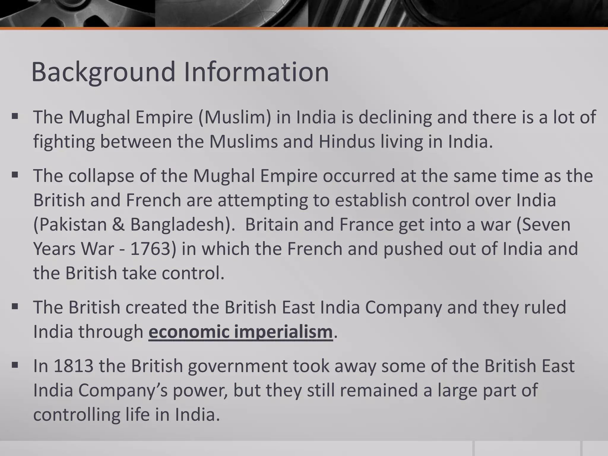 British imperialism in india role play | PPTX | Hinduism | Religion ...