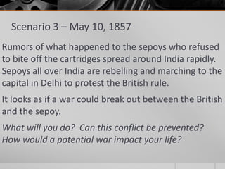 British imperialism in india role play | PPTX