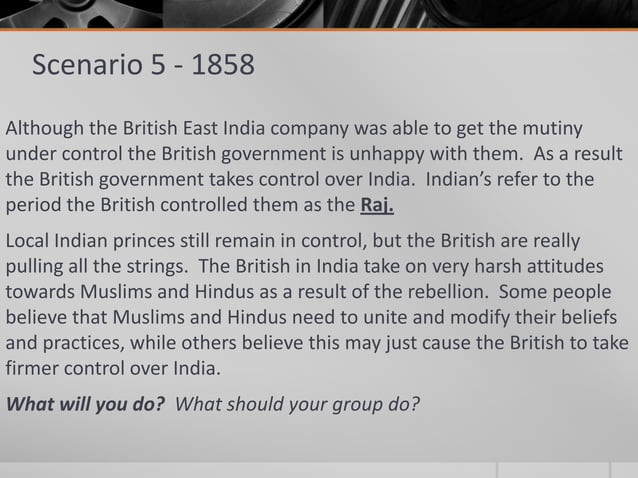 British imperialism in india role play | PPTX | Hinduism | Religion ...