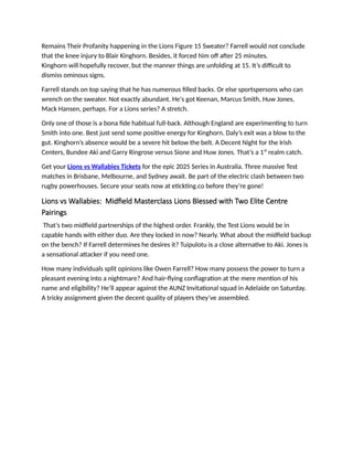 British Irish Lions back-row combination relics a puzzler .docx