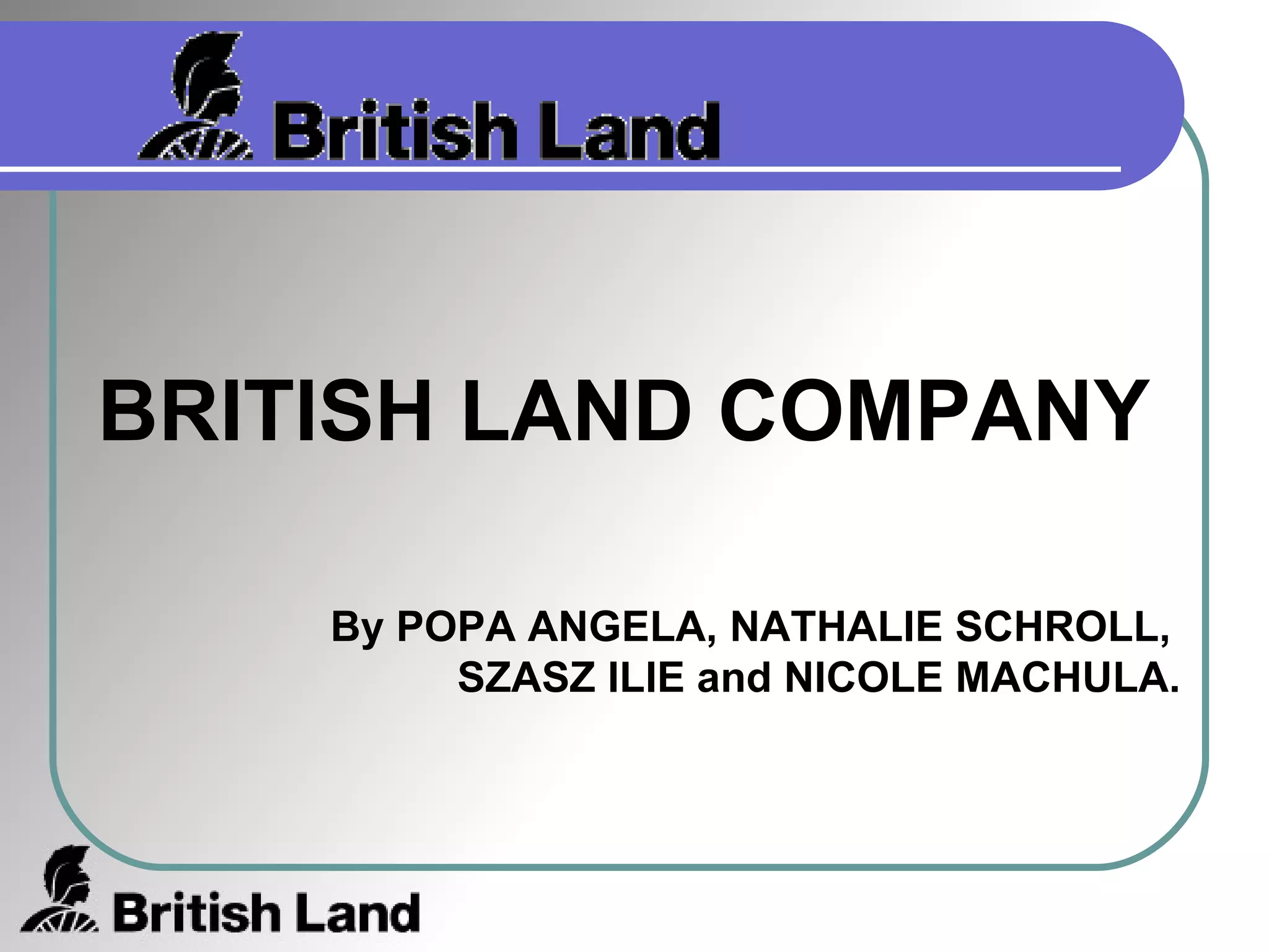British land company presentation | PPT