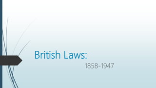 British laws. inc and aiml | PPTX