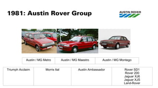 British Leyland Brand Identity 1970 1987 | PDF