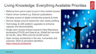 British library living knowledge cpd25 | PPT
