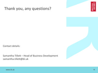 British library presentation 17 march | PPT