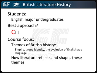 British literature history intro | PPTX | Homework and Study | Education