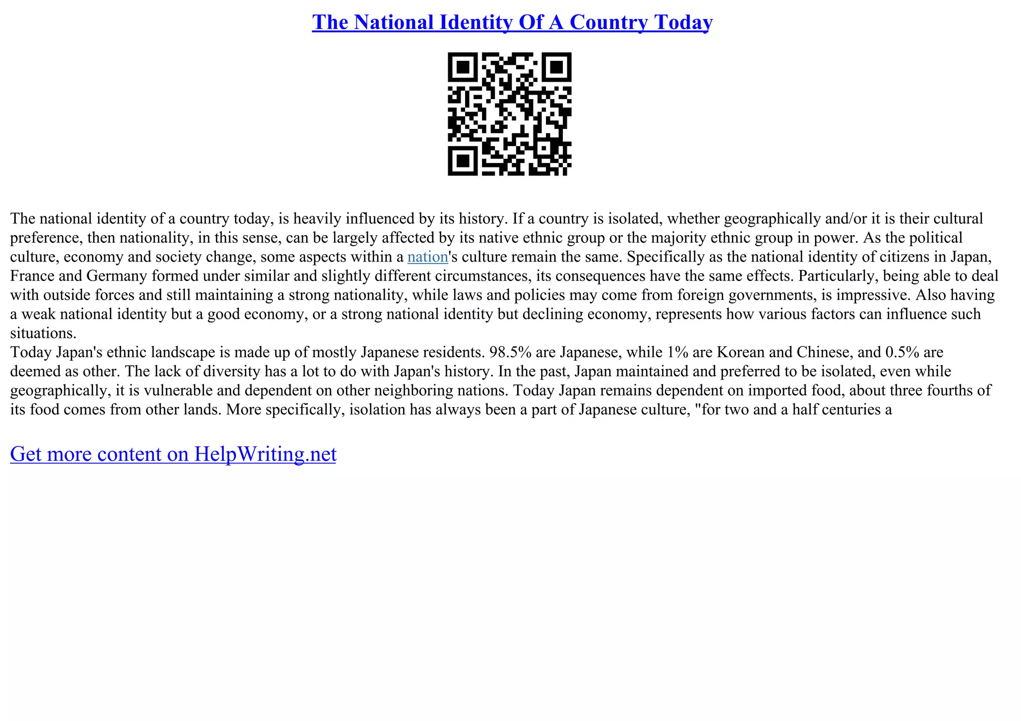 British National Identity | PDF