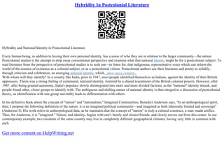 British National Identity | PDF
