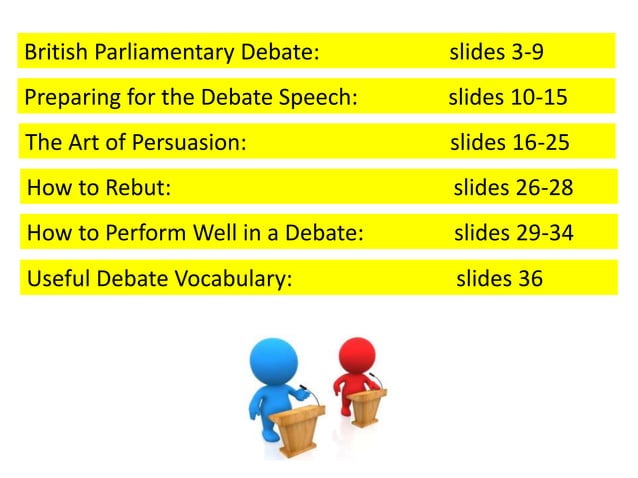 British parliamentary debate | PPTX