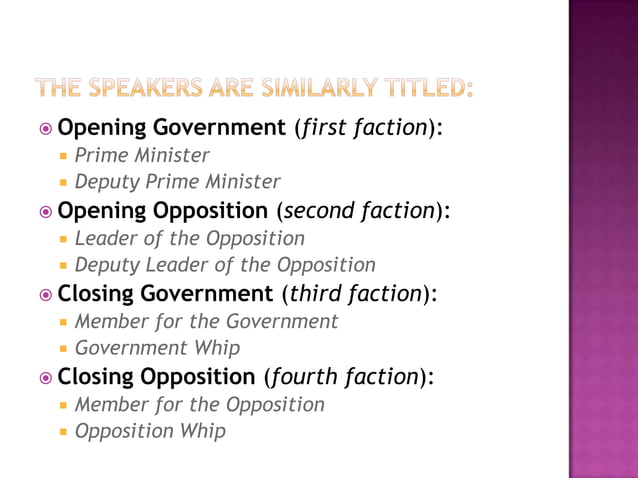 British parliamentary style debate | PPTX | Women\'s Clothing | Women ...