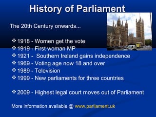 British Democracy & Parliament - how the United Kingdom is governed | PPT